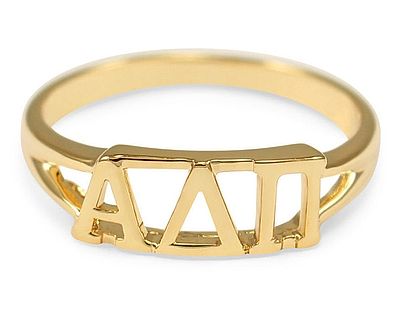 Gold Sorority Chapter Ring