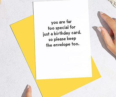 Funny Birthday Card Envelope