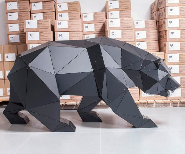 3D XL Geometric Animal Sculptures