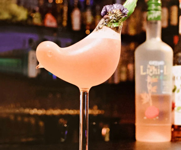Bird-Shaped Cocktail Glass