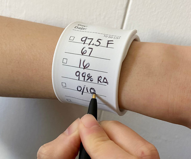 Erasable Silicone Note Wristband