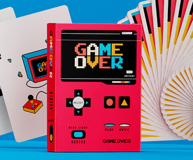Game Over RED Playing Cards