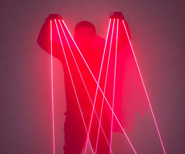 LED Laser Light Up Gloves