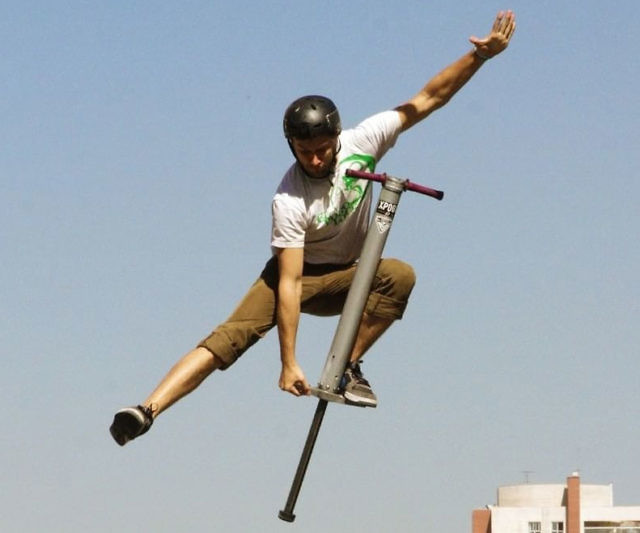 Air-Powered Adult Pogo Stick