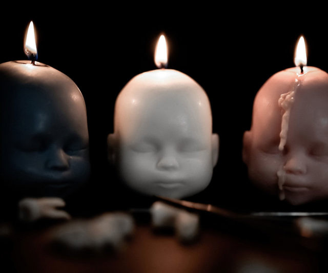 Baby Doll Head Candle