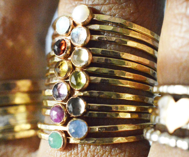 Birthstone Stack Ring