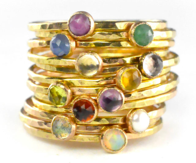 Birthstone Stack Ring
