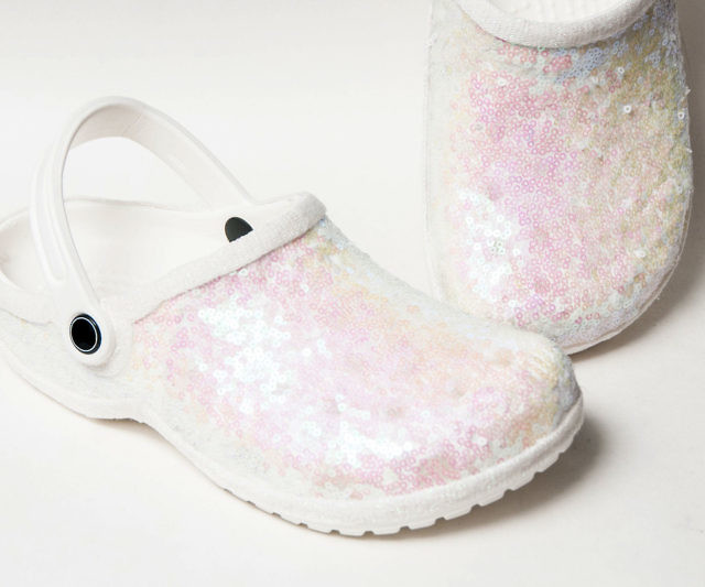 Bridal Sequin Crocs