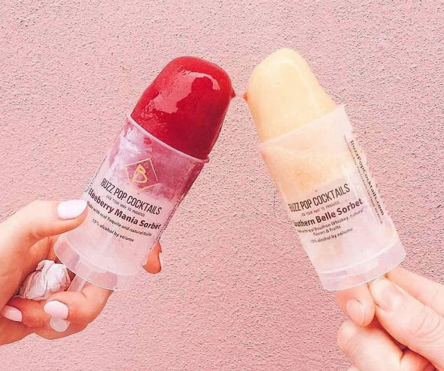 Frozen Boozy Push Pops