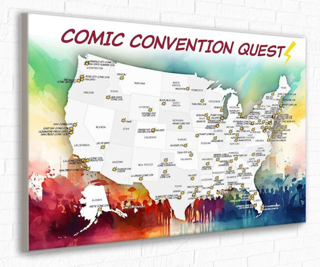 Comic Convention Quest Map