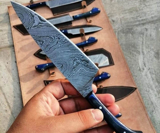 Damascus Steel Chef Knife Set