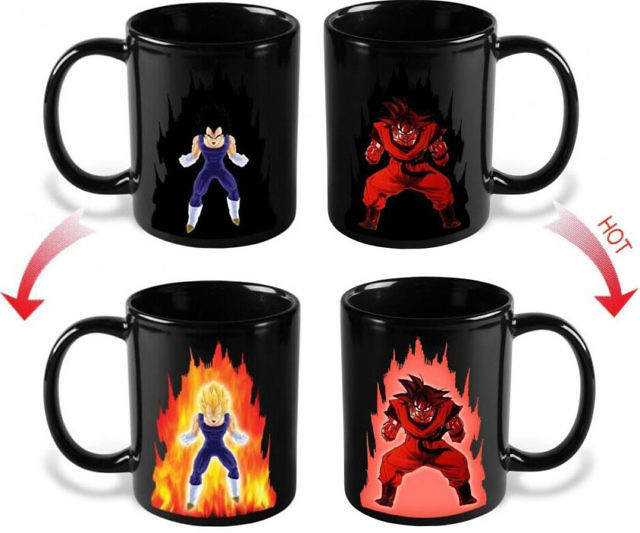 Goku & Vegeta Heat Reactive Coffee Mugs