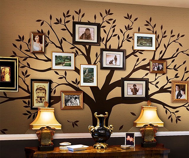 Creative Family Tree Display