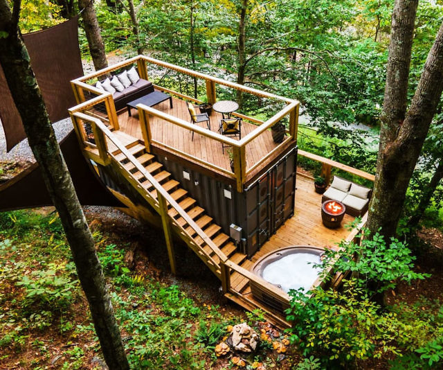 Shipping Container Forest