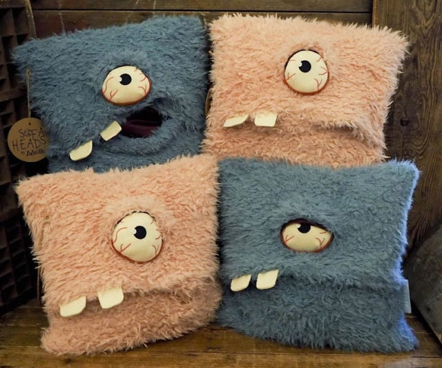 Fuzzy Monster Throw Pillow