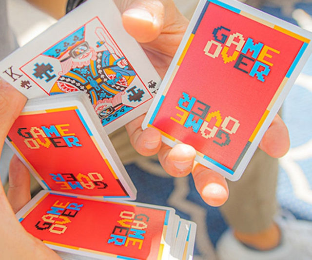 Game Over RED Playing Cards