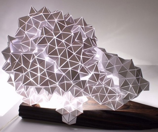 Geodesic Table Light Sculpture