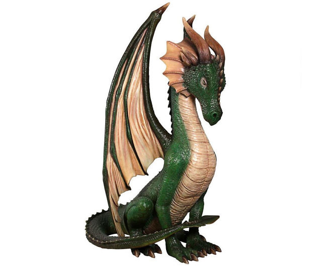 Giant Green Dragon Statue