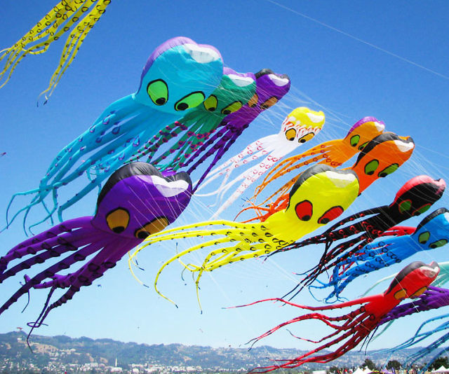 how to make a giant octopus kite