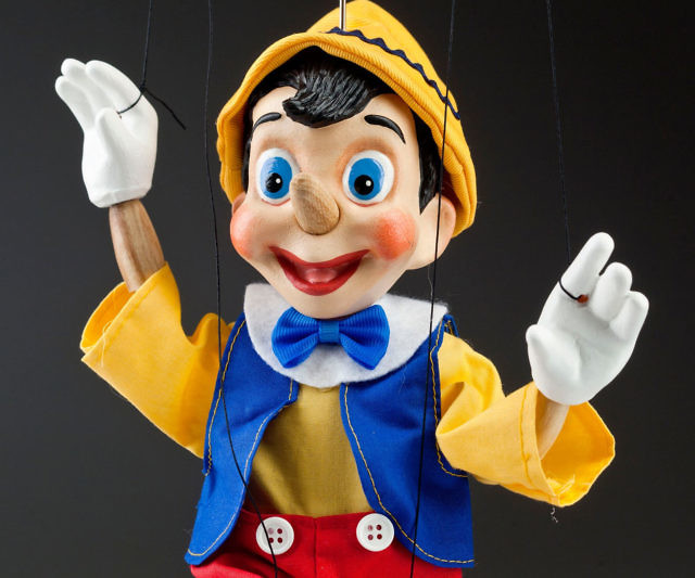 Pinocchio Cartoon Puppet