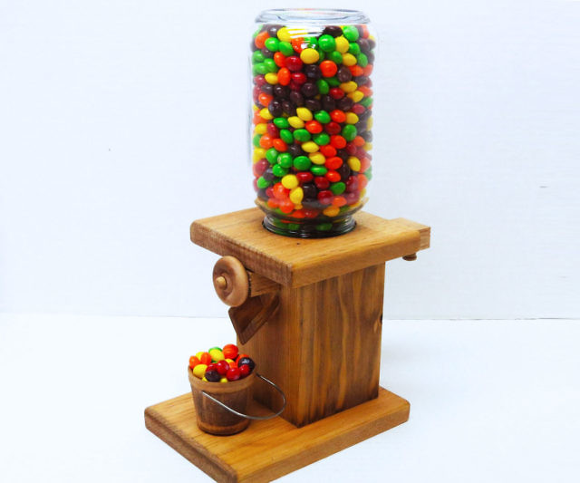 Wooden Gumball Machine