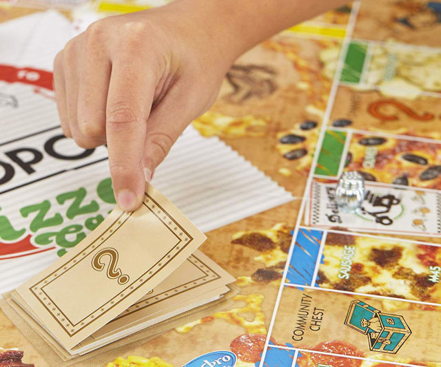 Monopoly Pizza Board Game