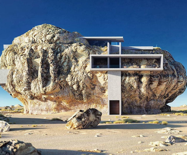 House Inside A Rock