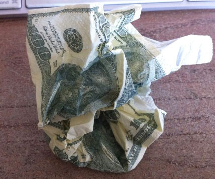 Hundred Dollar Bill Tissues