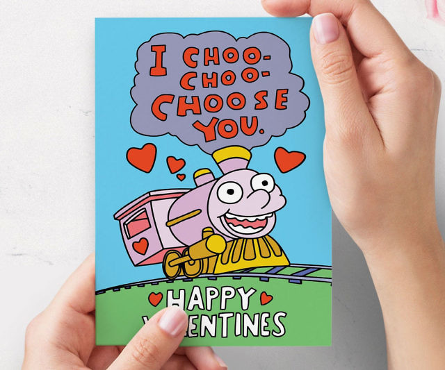The Simpsons I Choose You V-Day Card