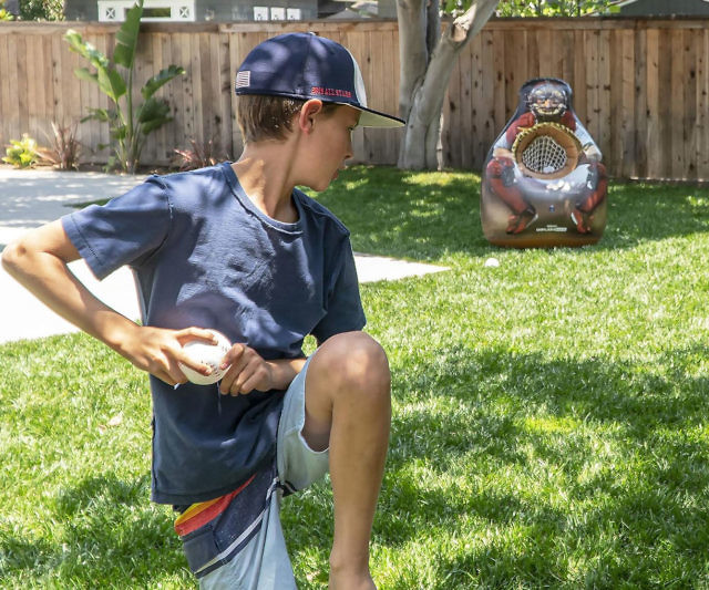Inflatable Catcher Pitching Game