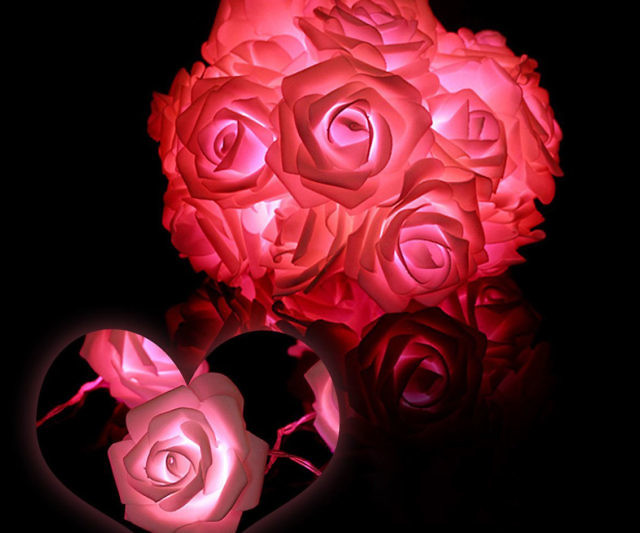 LED Rose String Lights
