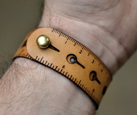 Leather Ruler Watch Strap