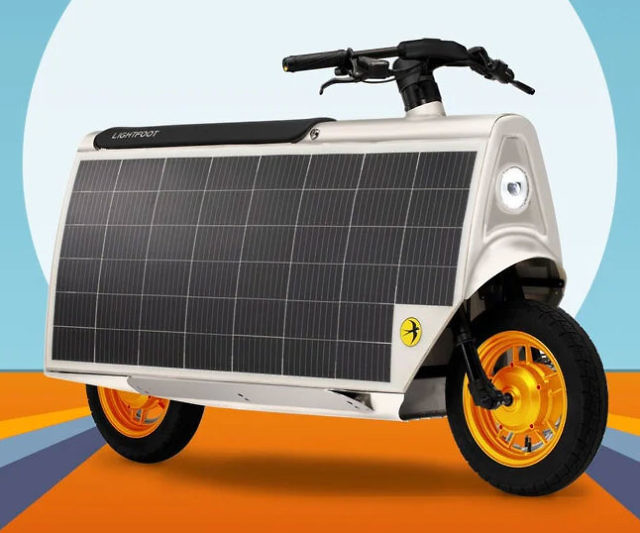 Lightfoot Solar-Powered Electric Scooter
