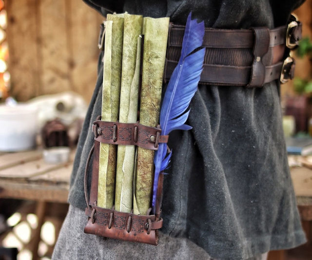 Magic Scroll Leather Holster