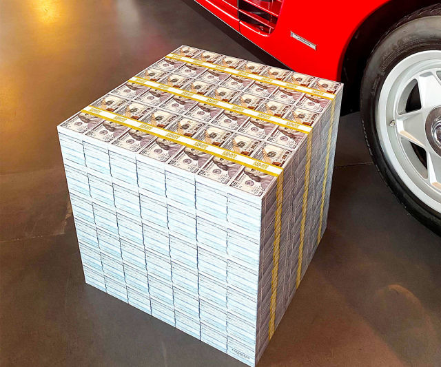 Million Dollar Cube Money Table