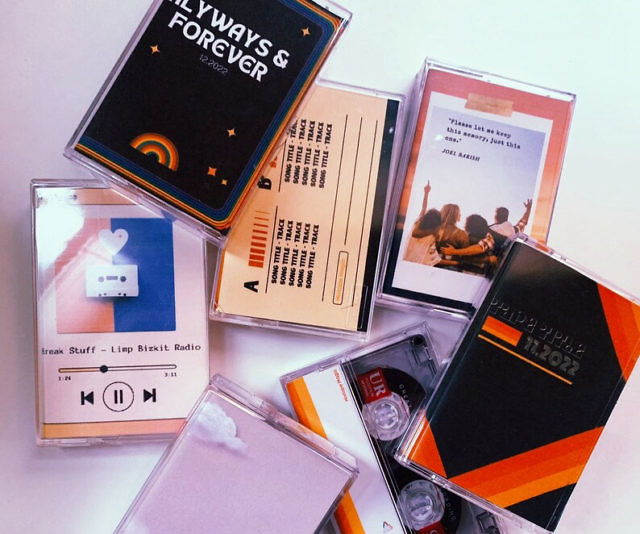Personalized Mixtape Cassettes
