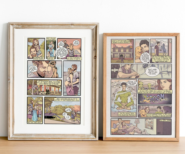 Personalized Comic Book Wall Art