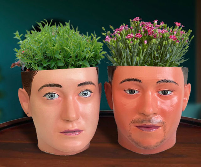 Personalized Head Planters