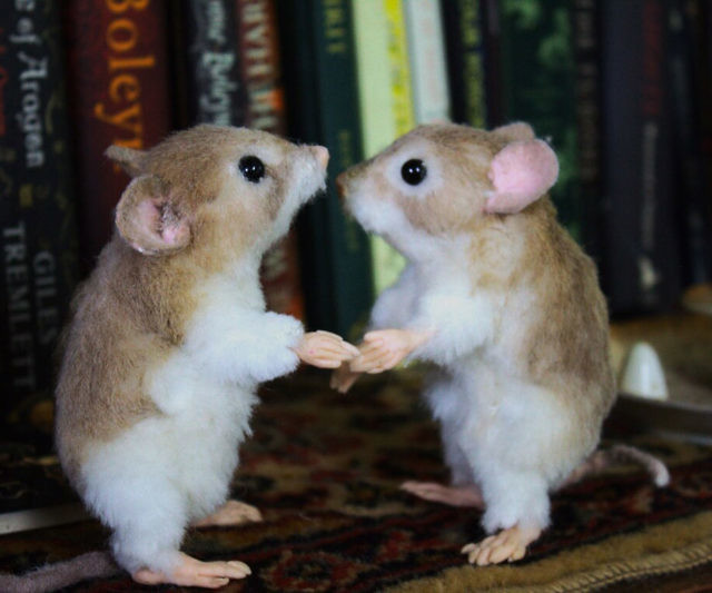 Realistic Handmade Faux Mice