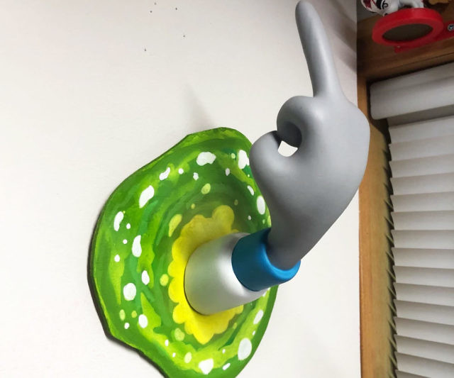 Rick & Morty Middle Finger Wall Decor