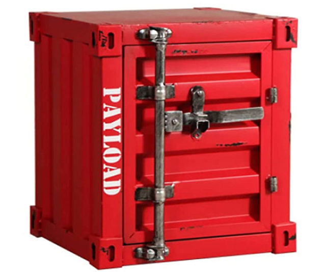 Industrial Container Side Table