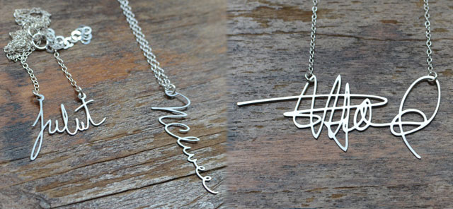 Personalized Signature Necklace