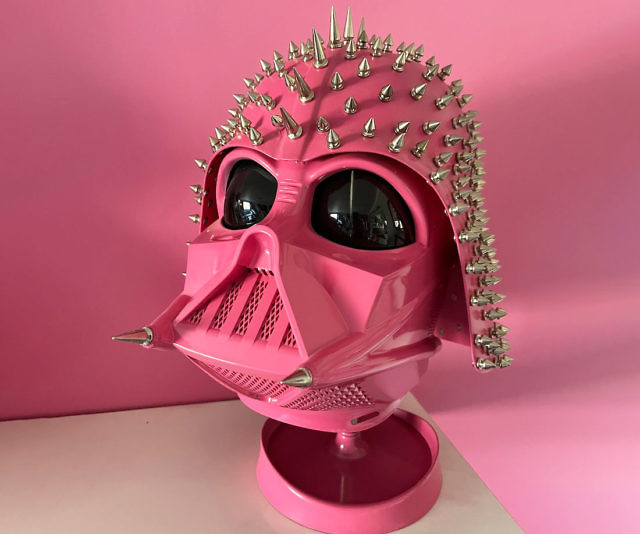Darth Vader Spiked Helmet Display