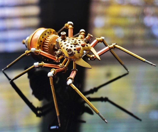Steampunk Spider Amazing Steampunk Spider Sculptures Crafted Using