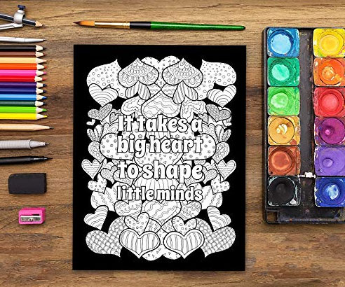 Teacher Life Snarky Coloring Book