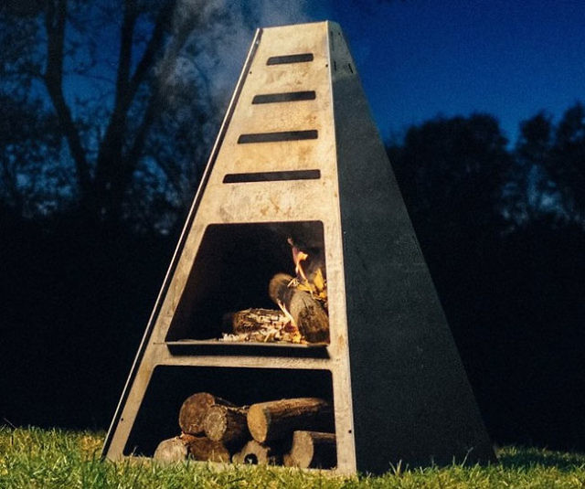 Tower Fire Pit & Grill