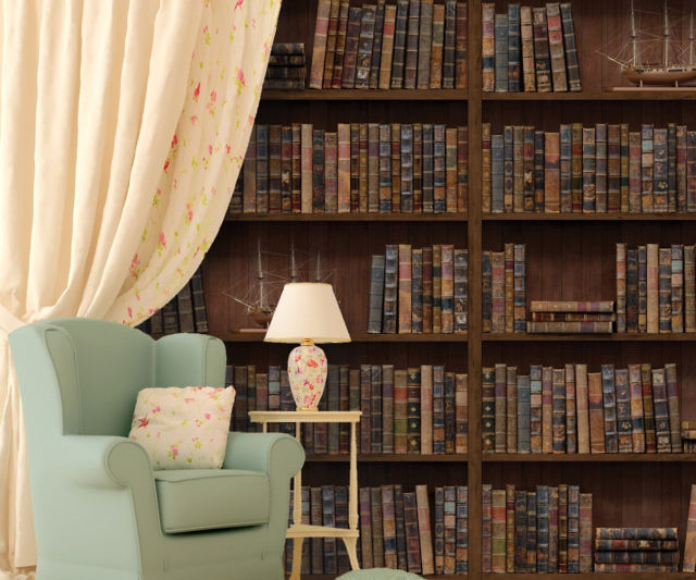 Vintage Library Wall Adhesive