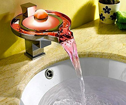 Color Changing Waterfall Faucet