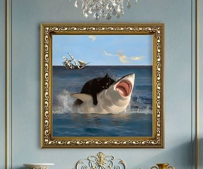 Blue Tobias Funke Painting