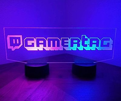 Signs Home Décor Gamer led lights Custom gamer tag led sign Gamer gifts ...